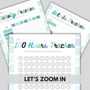OUTDOOR ACTIVITY TRACKER | Steps to Set Goals | Daily Tracker | Notes ...