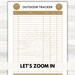 OUTDOOR TRACKER PRINTABLE | Monthly Log for Outside Activity | Track ...