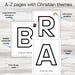 CHRISTIAN ALPHABET PRESCHOOL Pack | A-Z Printable Pages | Christian ...