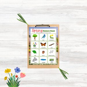 SPRING NATURE HUNT | Scavenger Hunt Printable | Kids Spring Activity ...