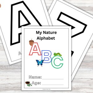 ALPHABET NATURE PACK A-Z Printable Pages Preschool Nature Printable ...