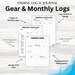 FISHING LOG & JOURNAL Printable | Fishing Log | Monthly Fishing Log ...