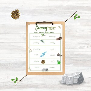 SENSORY NATURE WALKS | Sensory + Activity Printable | Sensory Nature ...
