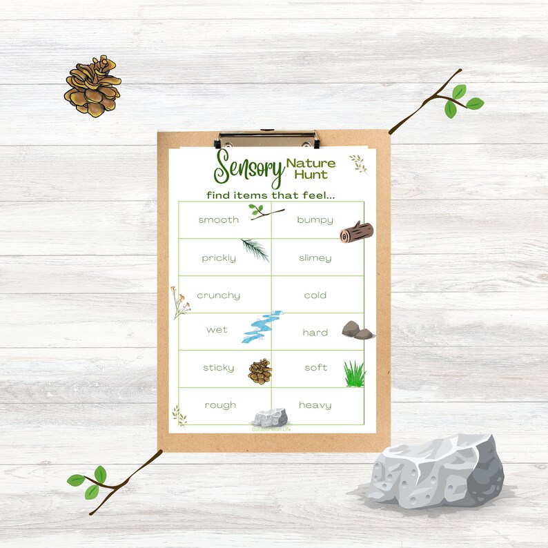 SENSORY NATURE WALKS | Sensory + Activity Printable | Sensory Nature ...