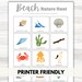 BEACH SCAVENGER HUNT Beach Printable Ocean Nature Hunt Printable Kids ...