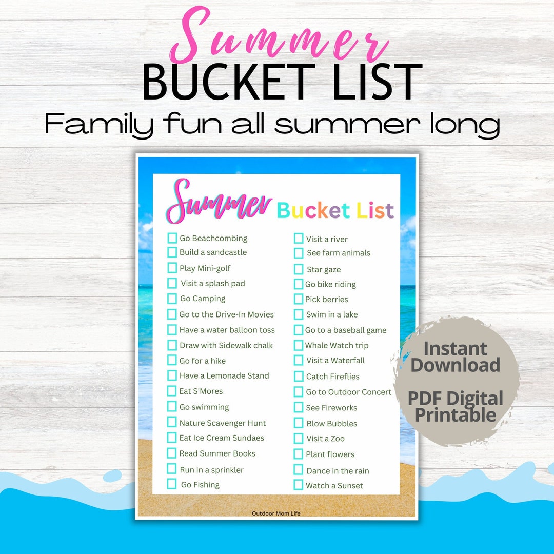 SUMMER BUCKET LIST | Outdoor Summer Ideas | Family Summer Activities ...