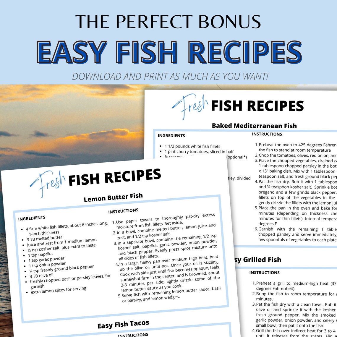 FISHING LOG & JOURNAL Printable Fishing Trip Log Monthly - Etsy