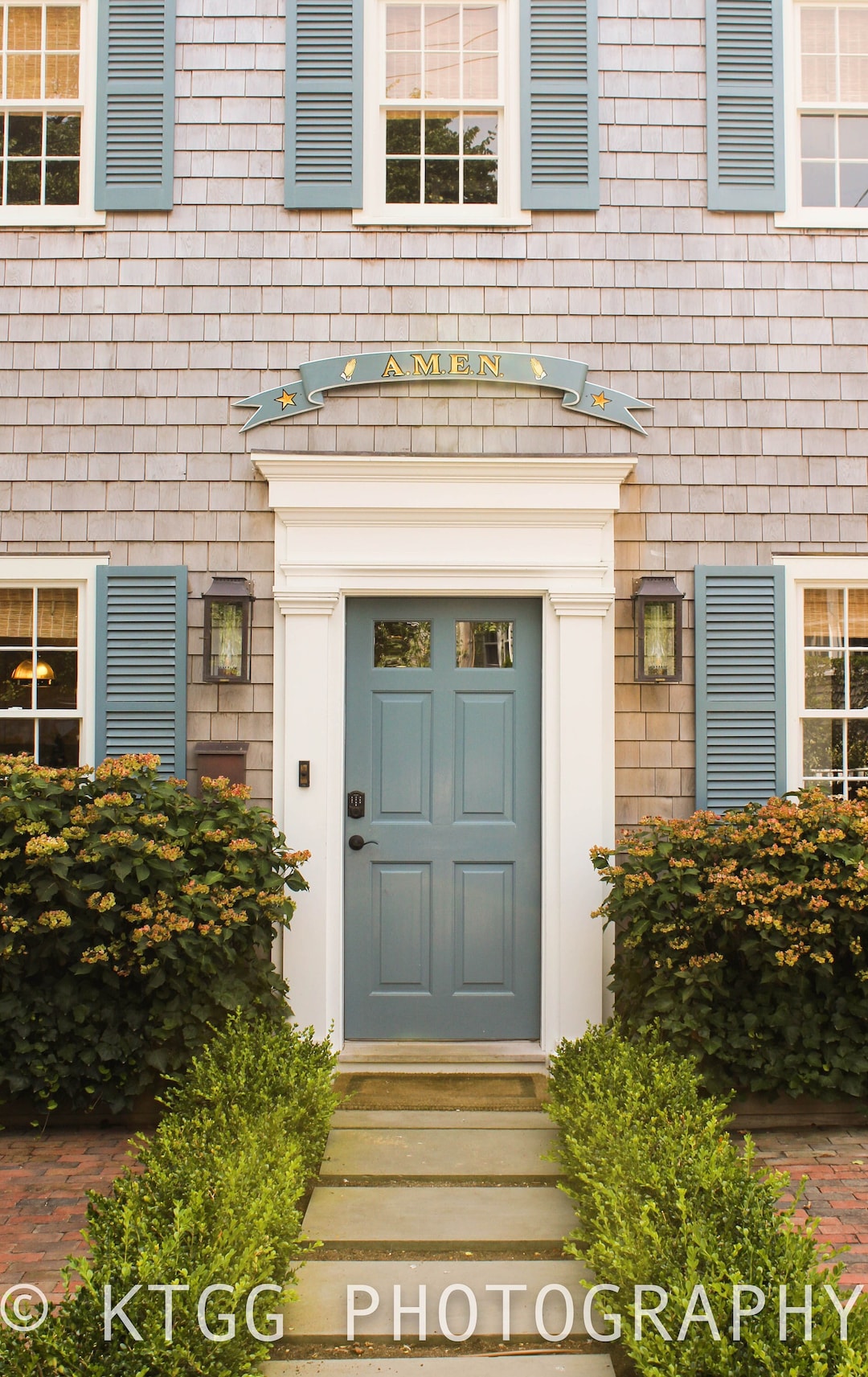Nantucket Blue Door Print, Nantucket Cottages, Nantucket Summer ...