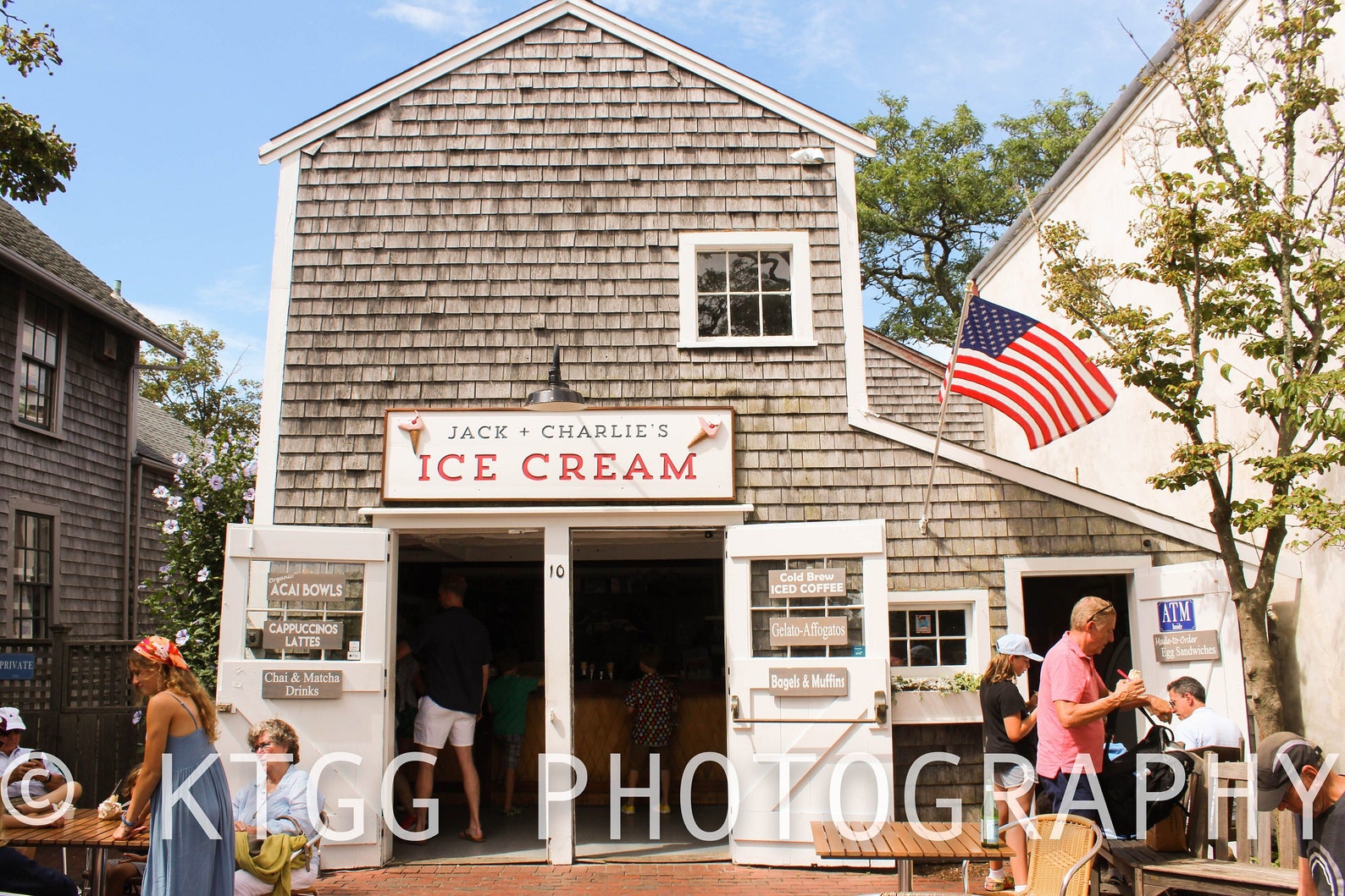 Nantucket Ice Cream Shop Print, Nantucket Summer, Summer Ice Cream ...