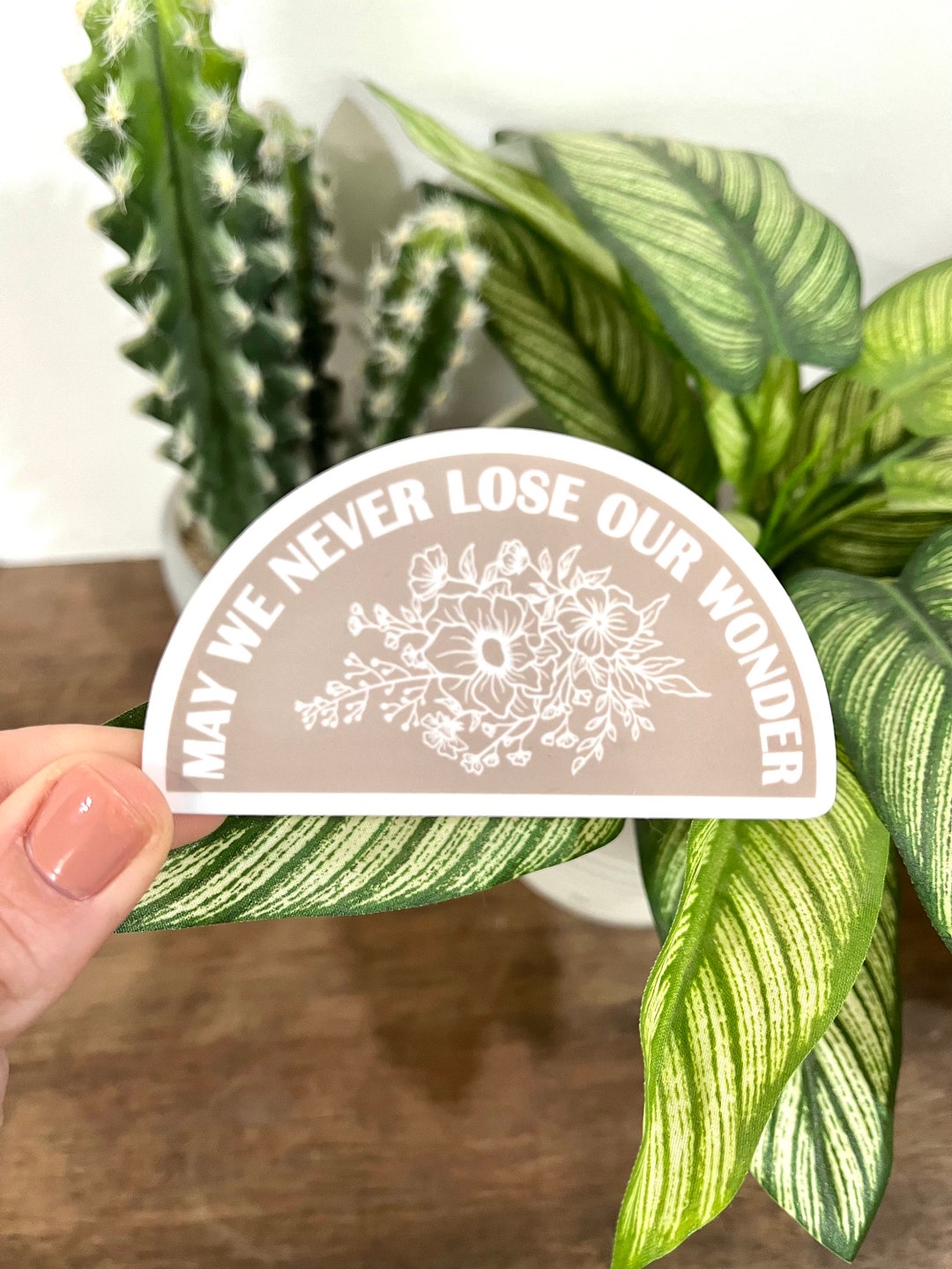 May We Never Lose Our Wonder Sticker | Waterproof Sticker, Reading ...
