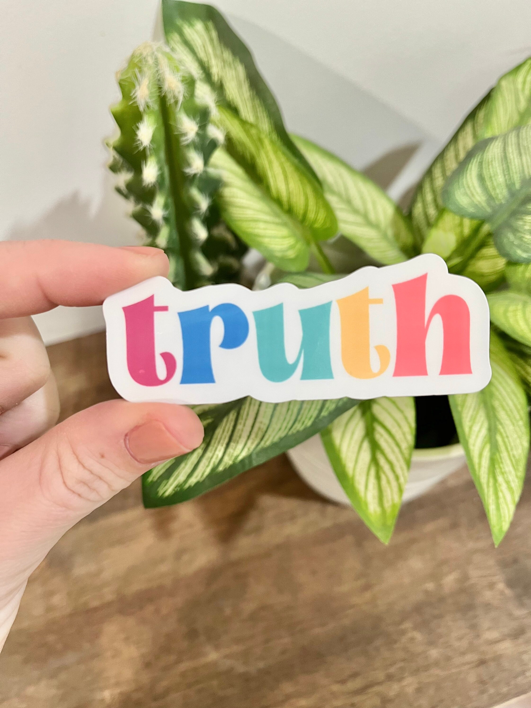 Truth Sticker Waterproof Sticker Colorful Water Bottle - Etsy