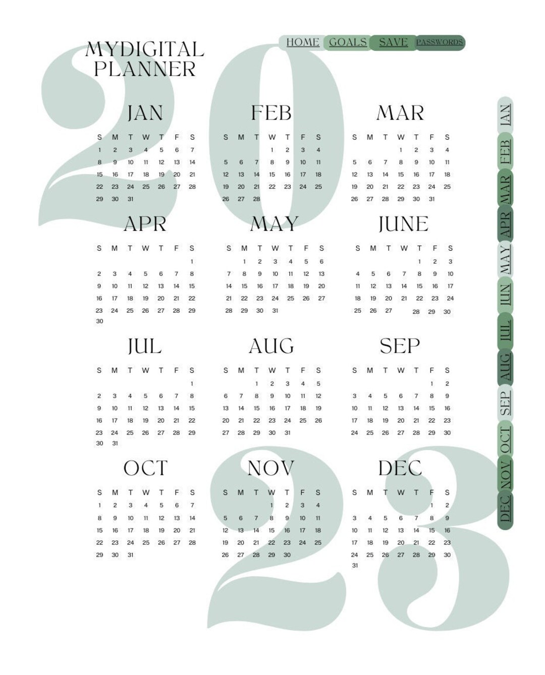 Farmhouse Digital Planner - Etsy