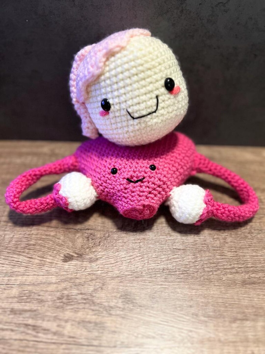 Handmade Crochet Amigurami Testicle & Uterus Friend - Etsy