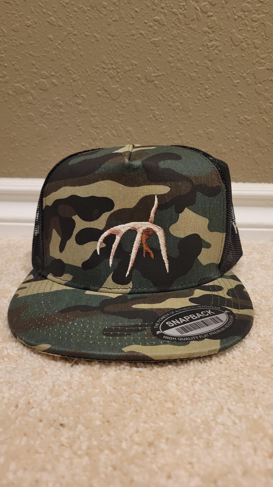 Flatbill Old School Camo Snapback - Etsy