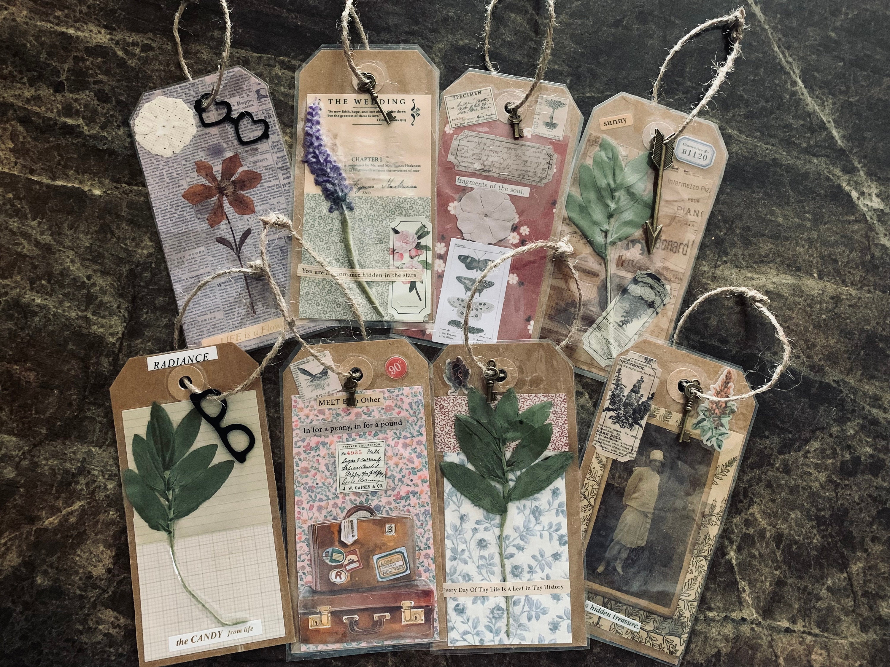 Vintage Inspired Bookmarks - Etsy