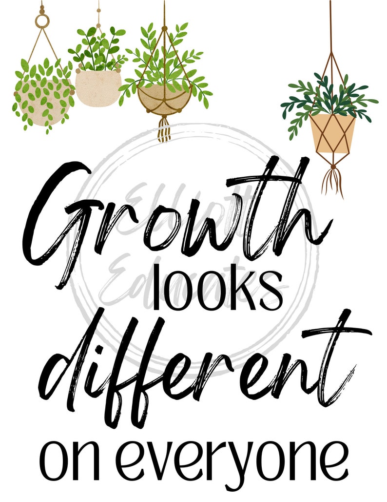 Growth Posters, Plants Posters, Counselor Posters - Etsy