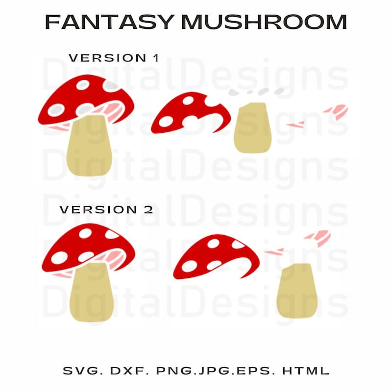 Red Mushroom - Etsy