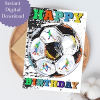 Editable Soccer Birthday Invitation: Canva Template (digital Download ...