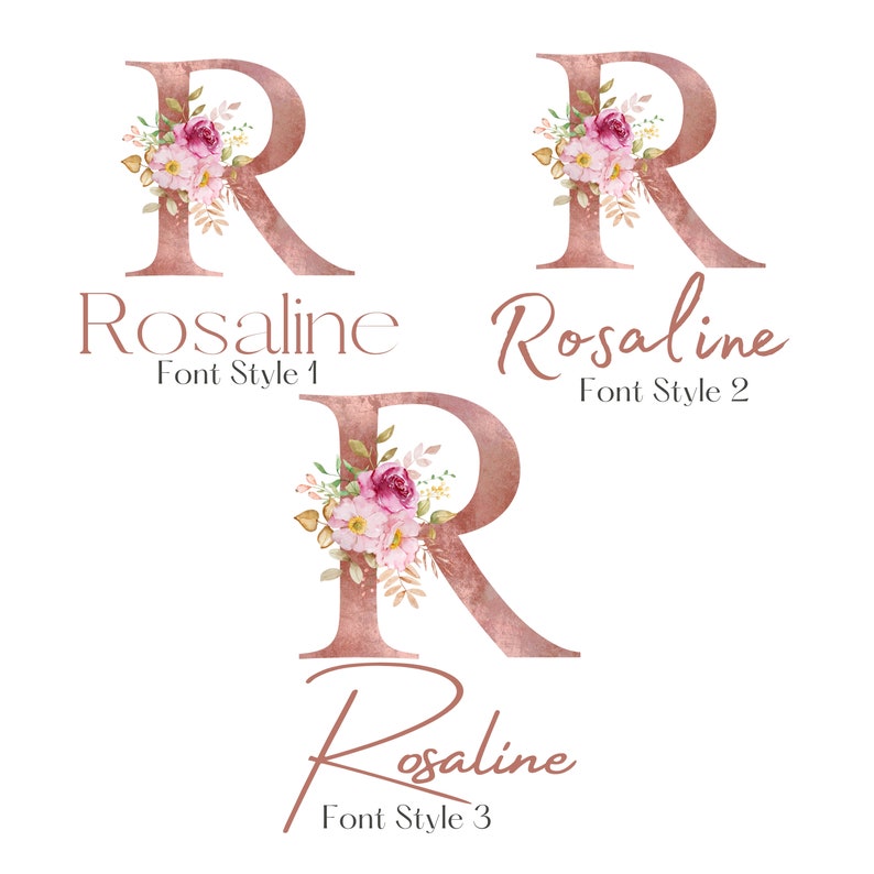 Monogram Mug, Monogram Gifts, Floral Alphabet Mug, Personalized Flower ...