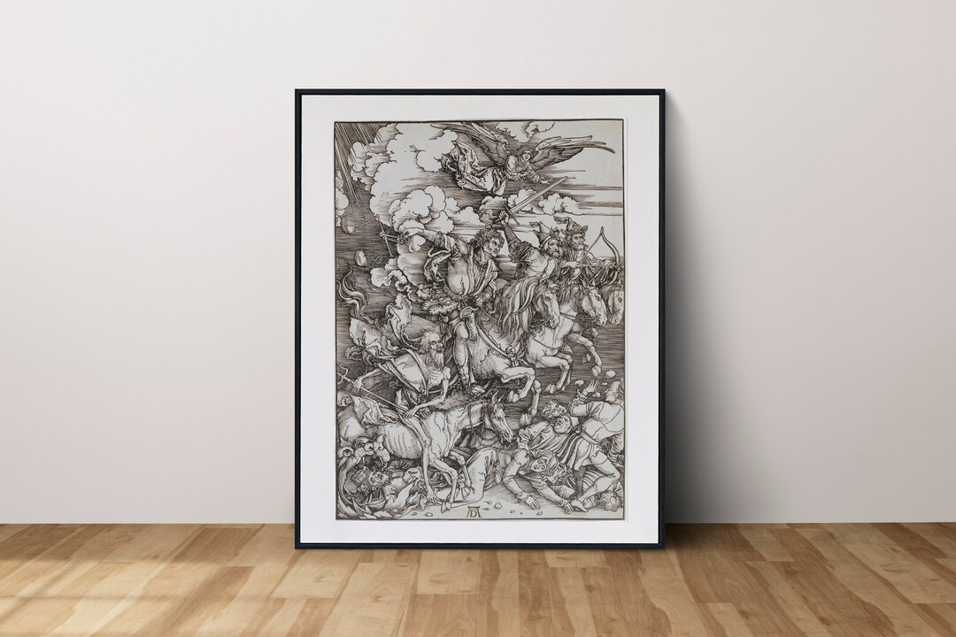 Albrecht Dürer, the Four Horsemen of the Apocalypse, 1498 | Fine Art ...