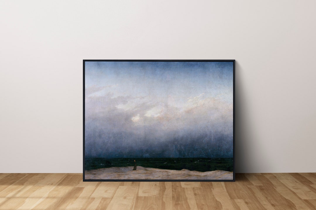 Caspar David Friedrich, the Monk by the Sea (der Mönch Am Meer), 1808 ...