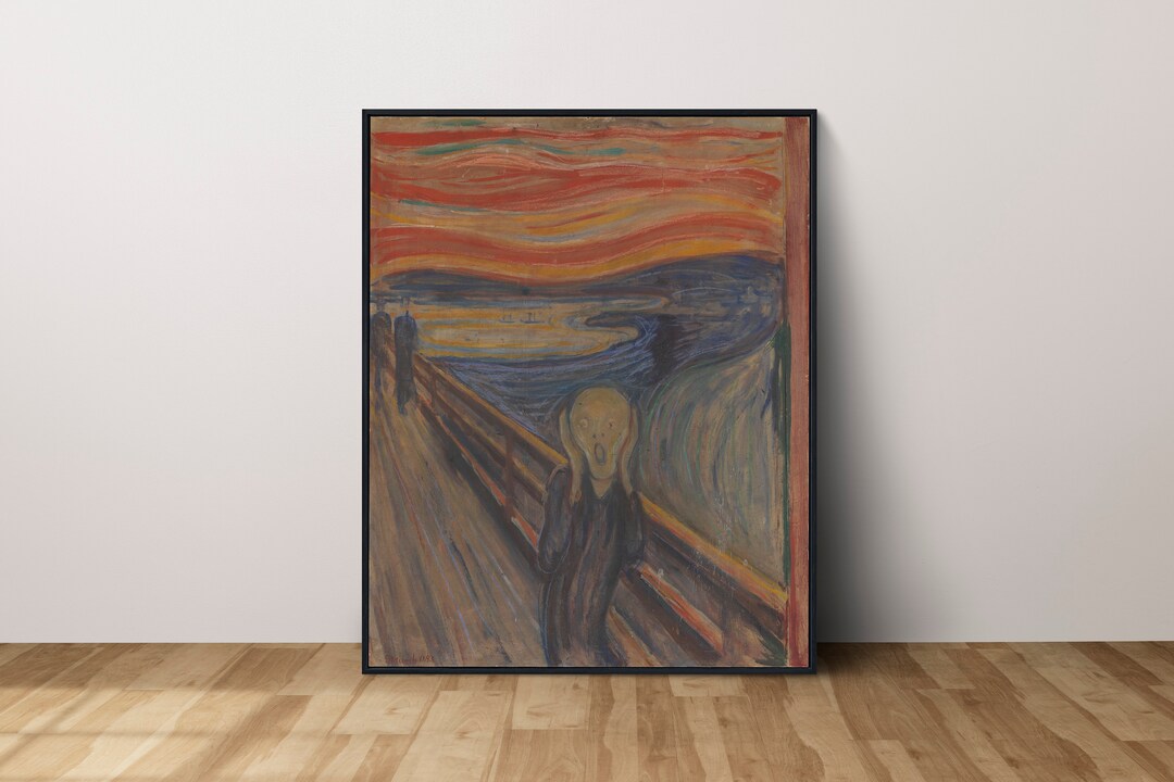 Edvard Munch, the Scream, 1893 | Fine Art Print, Painting Reproduction ...