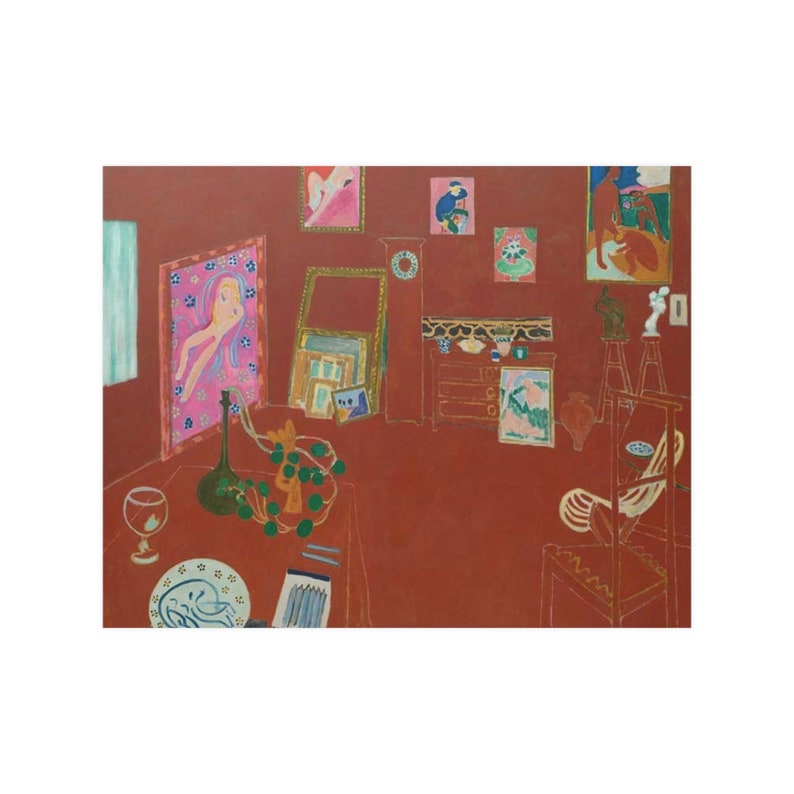 Henri Matisse, the Red Studio, 1911 | Fine Art Print, Painting ...