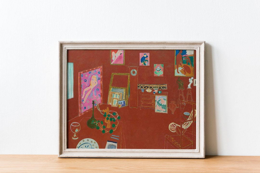 Henri Matisse the Red Studio 1911 Fine Art Print Painting - Etsy