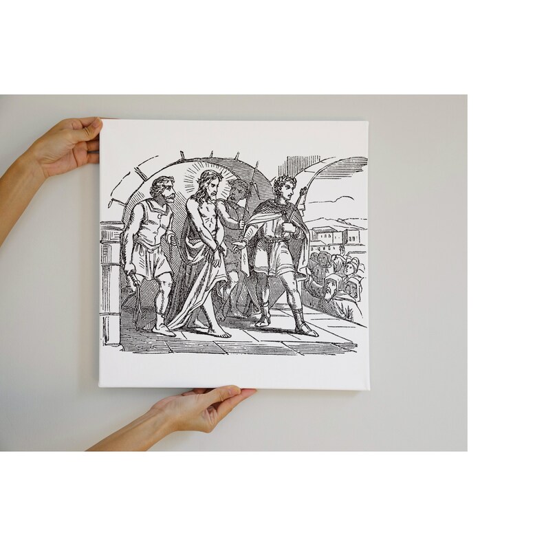 The Arrest of Jesus Wall Art, Jesus Being Arrested for Trial Digital ...