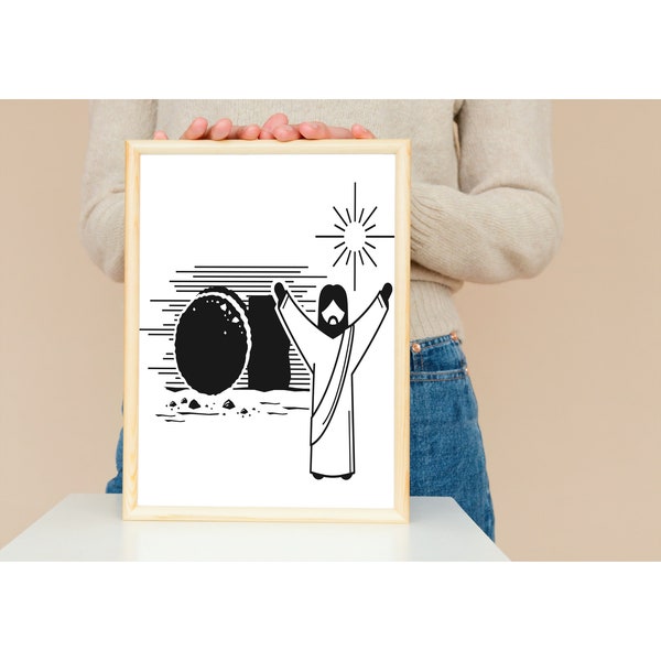 Empty Tomb Line Art - Etsy