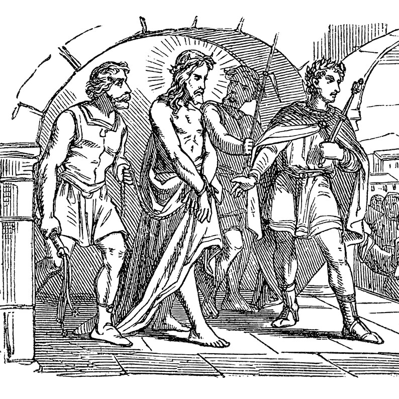 The Arrest of Jesus Wall Art, Jesus Being Arrested for Trial Digital ...