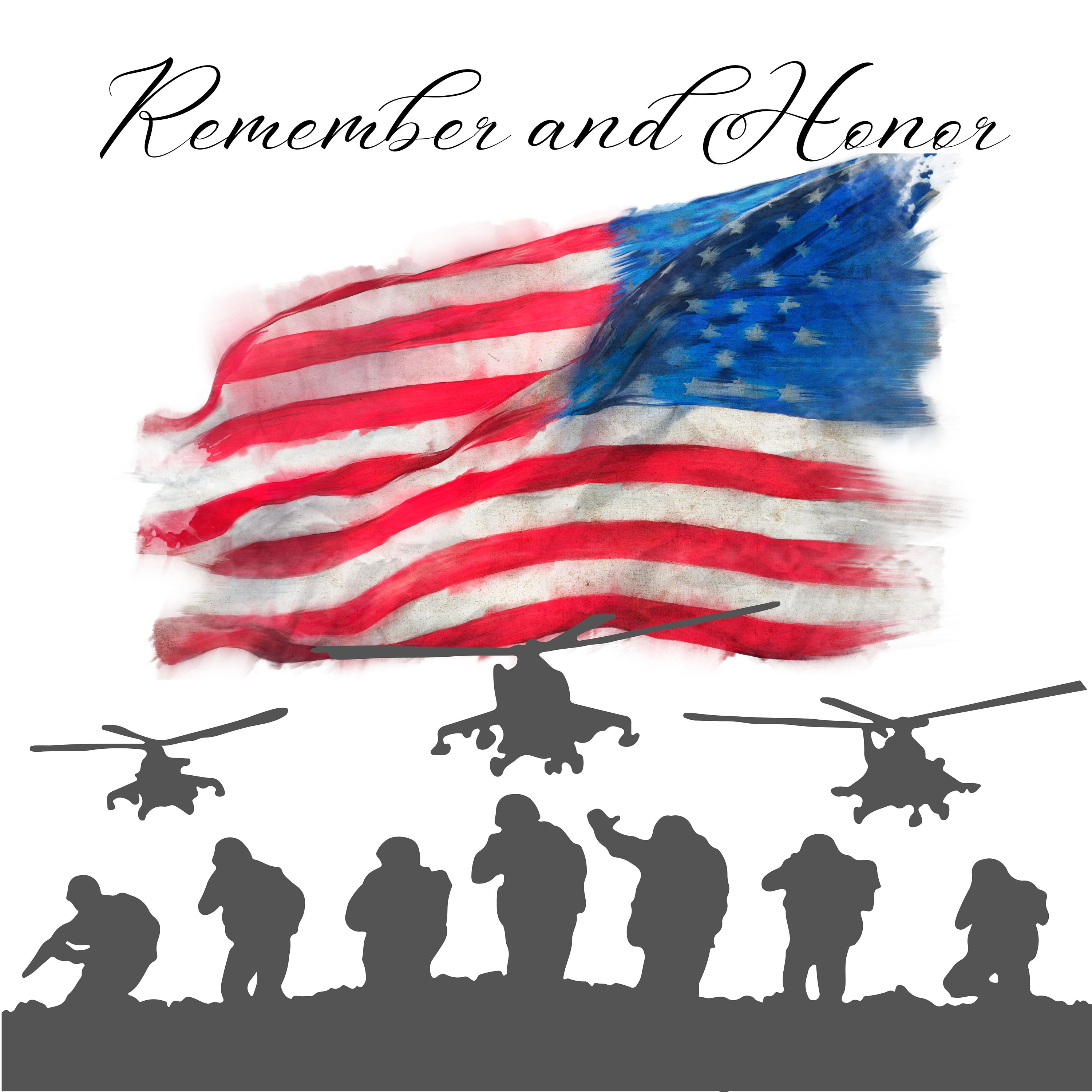 Memorial Day Art Patriotic Art Veterans Art Digital Patriotic Wall Art ...