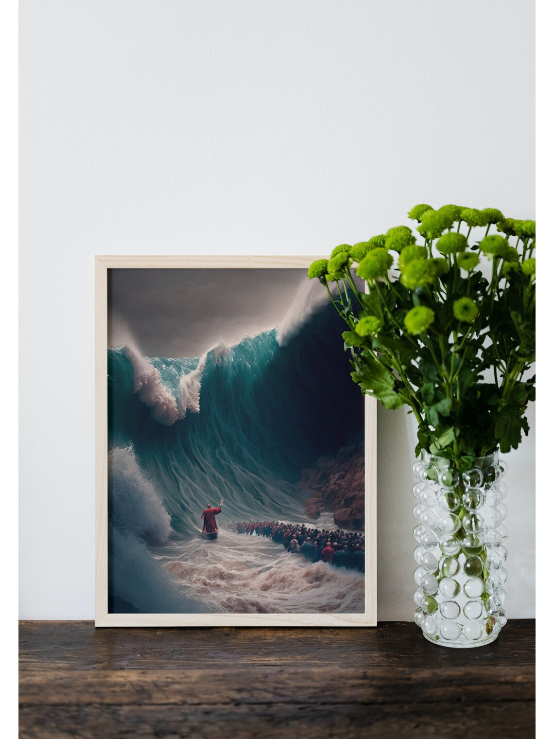 Digital Moses Portrait Moses Crossing the Red Sea Picture of Moses God ...