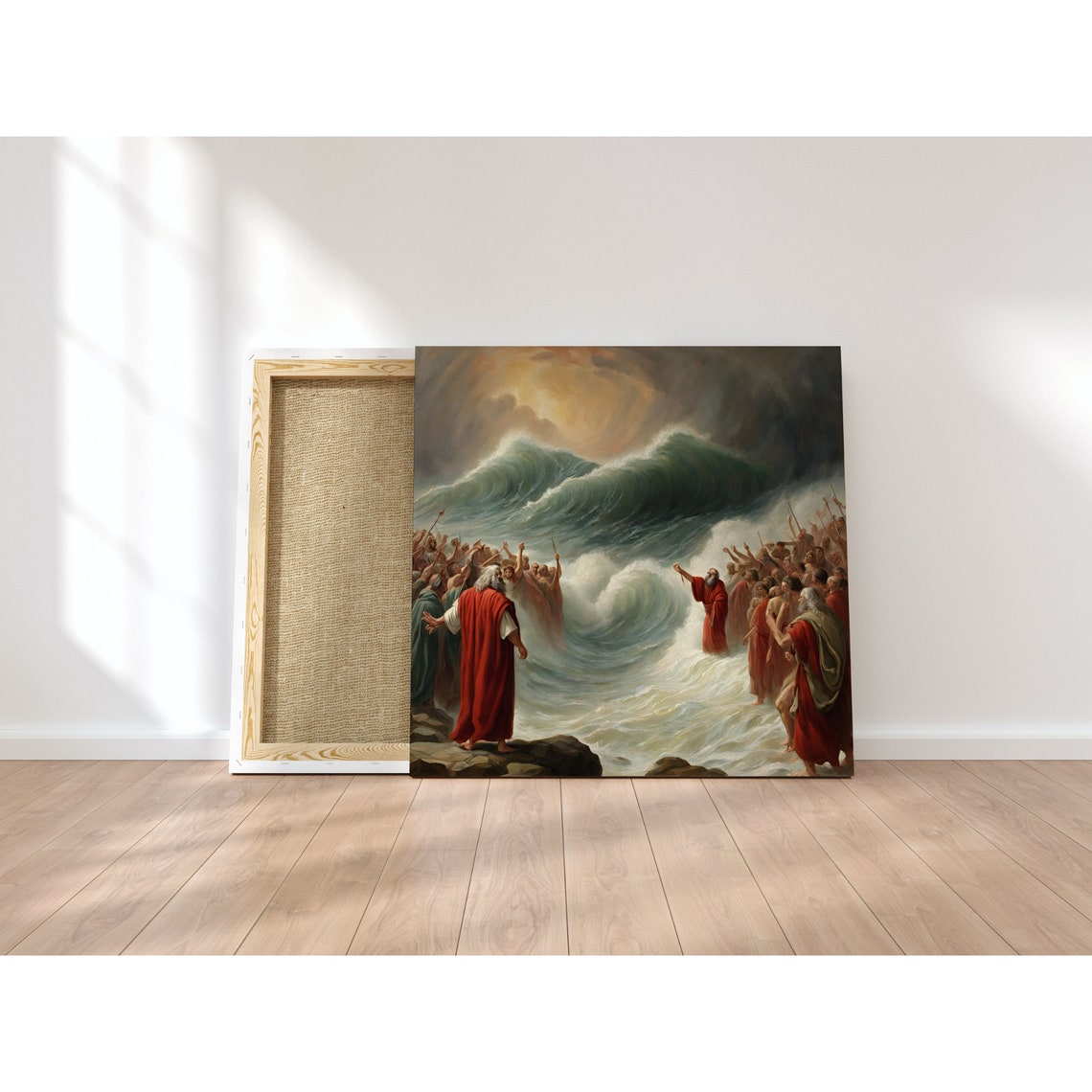 Moses and the Red Sea, Portrait of the Israelites Crossing the Red Sea ...