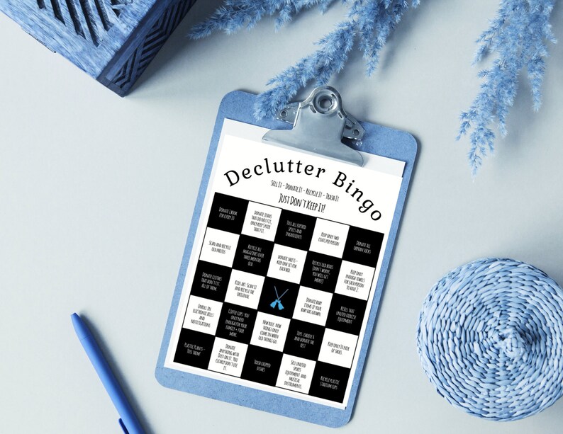 Declutter Bingo Download - Etsy