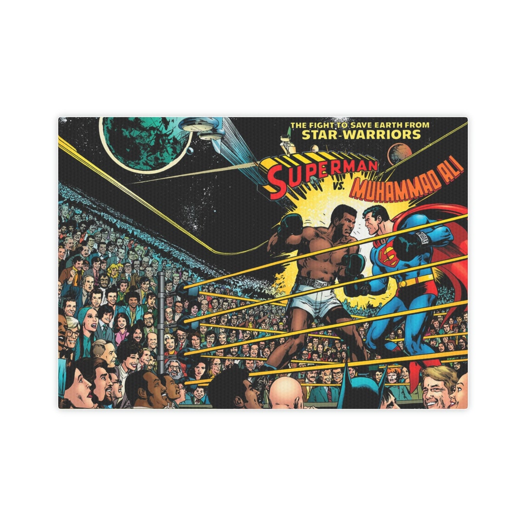 Muhammad Ali VS Superman-canvas Photo Tile - Etsy