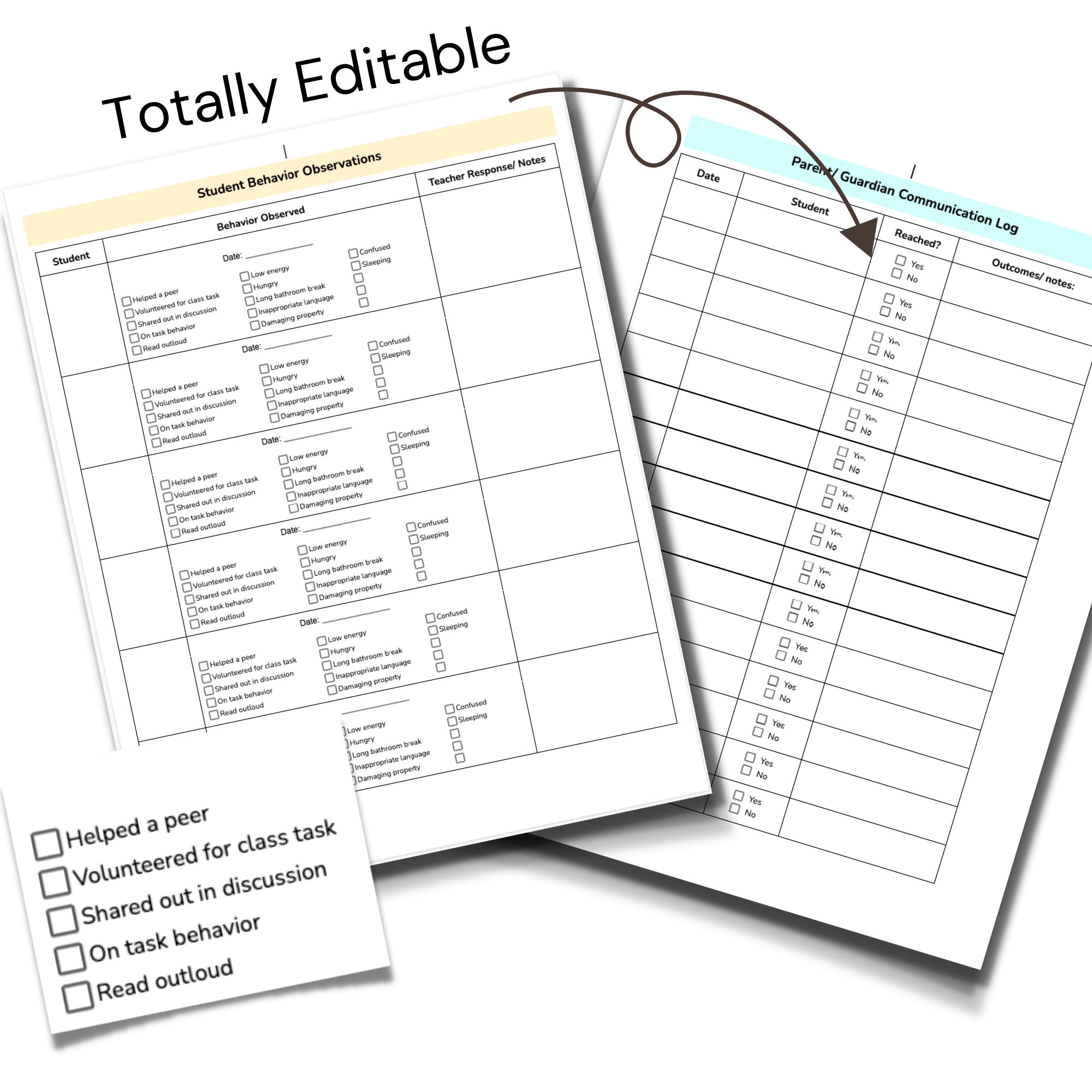EDITABLE Teacher Binder Sheets - Etsy