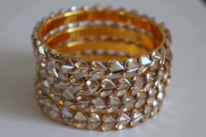 Set of 4 Indian Lac Hyderabadi Bangles Bracelet for Wedding, Party - Etsy