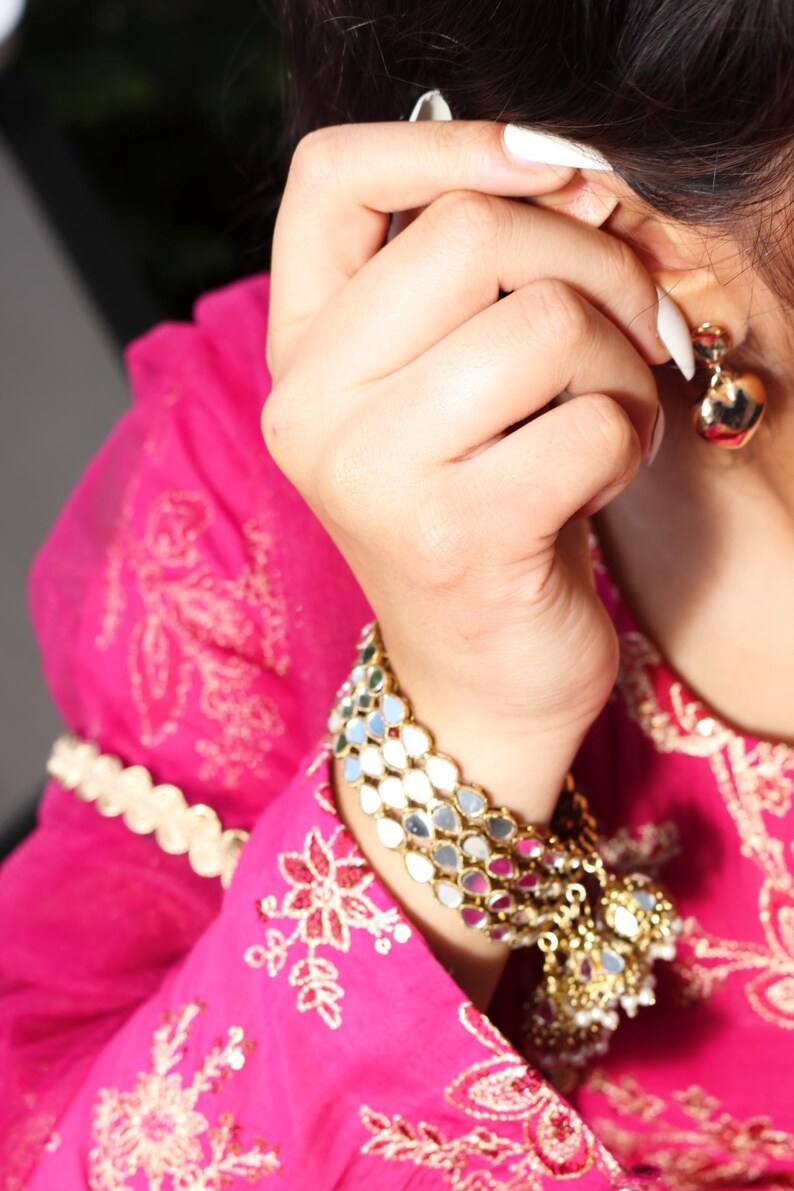 Mirror Bangles Set of 4 | Indian Bridal Jewelry | Bollywood Jewelry ...