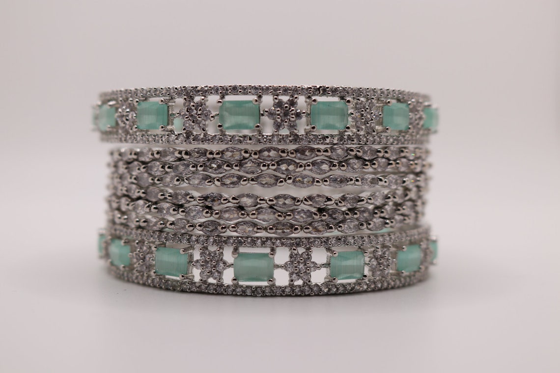 CZ Bangles/indian Bangles /delicate Bangles/diamond Bangles/cubic ...
