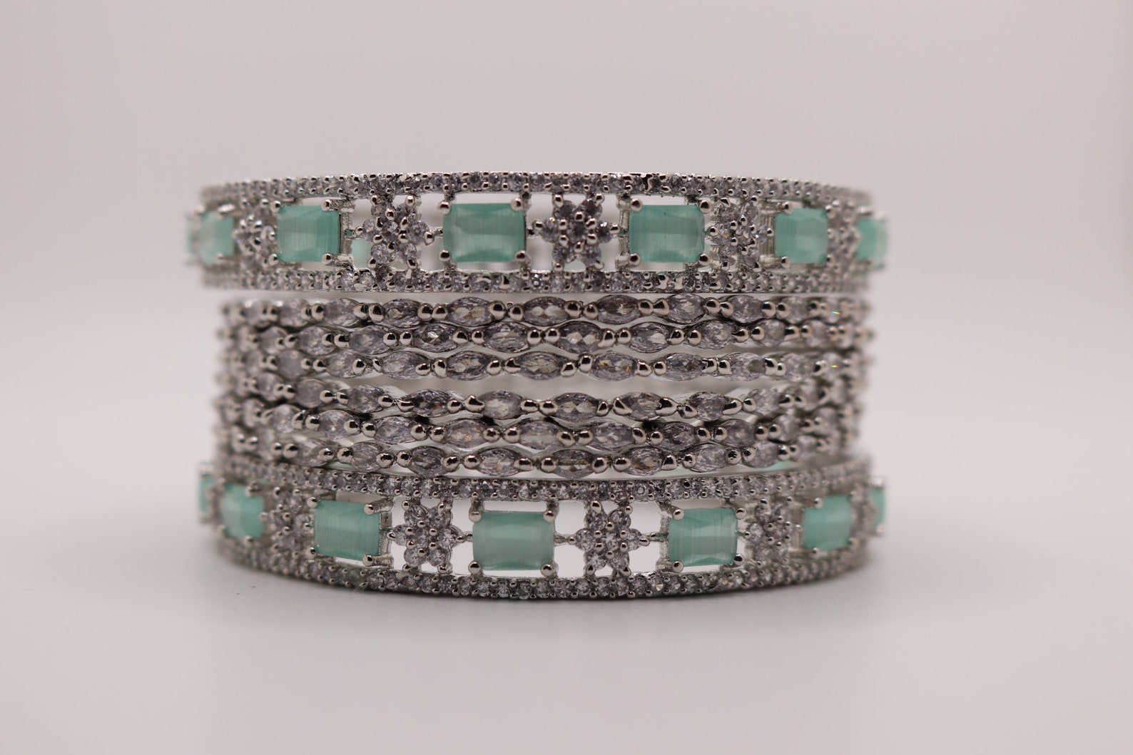 CZ Bangles/indian Bangles /delicate Bangles/diamond Bangles/cubic Zirconia Bracelets/indian ...