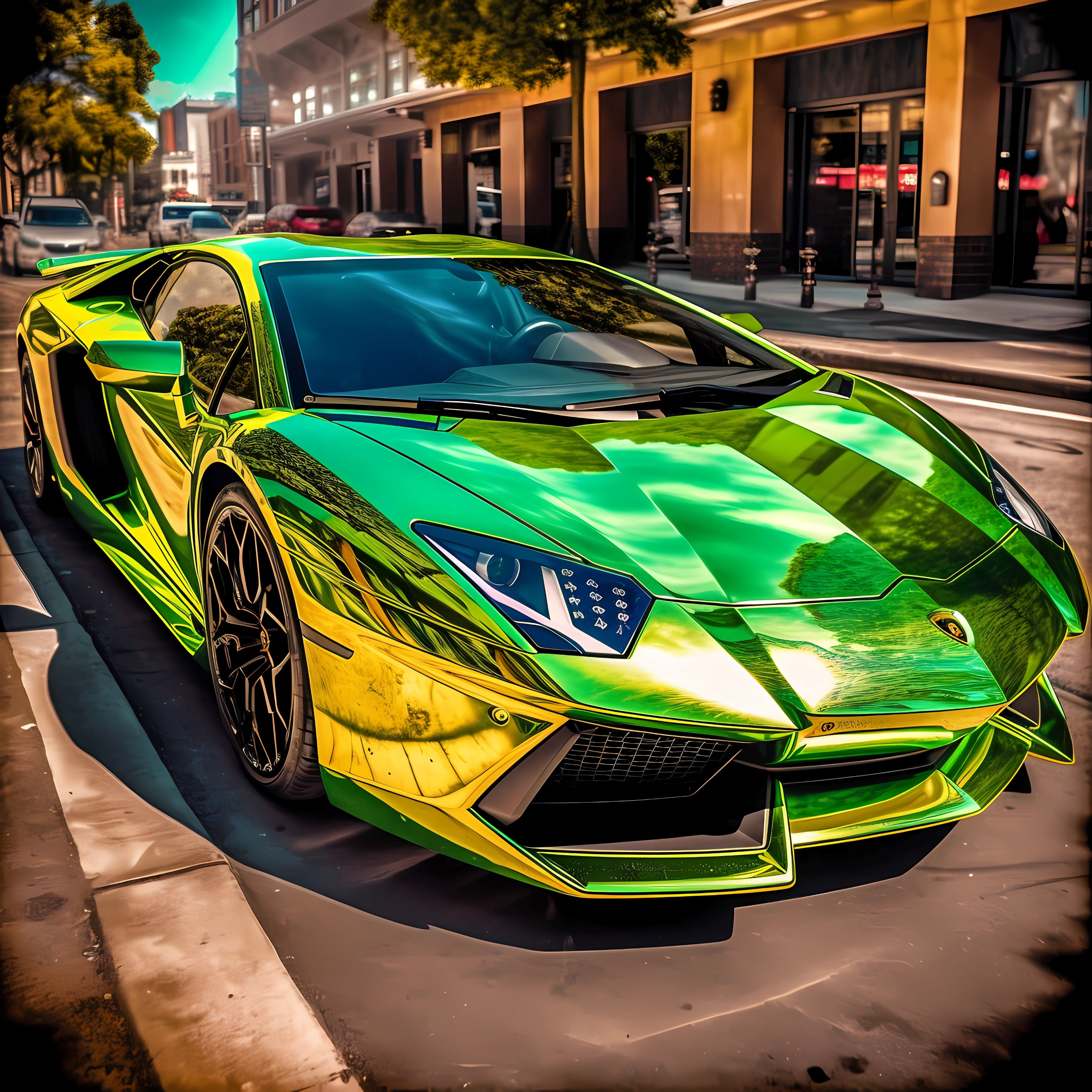 The Key Lime Lamborghini - Etsy