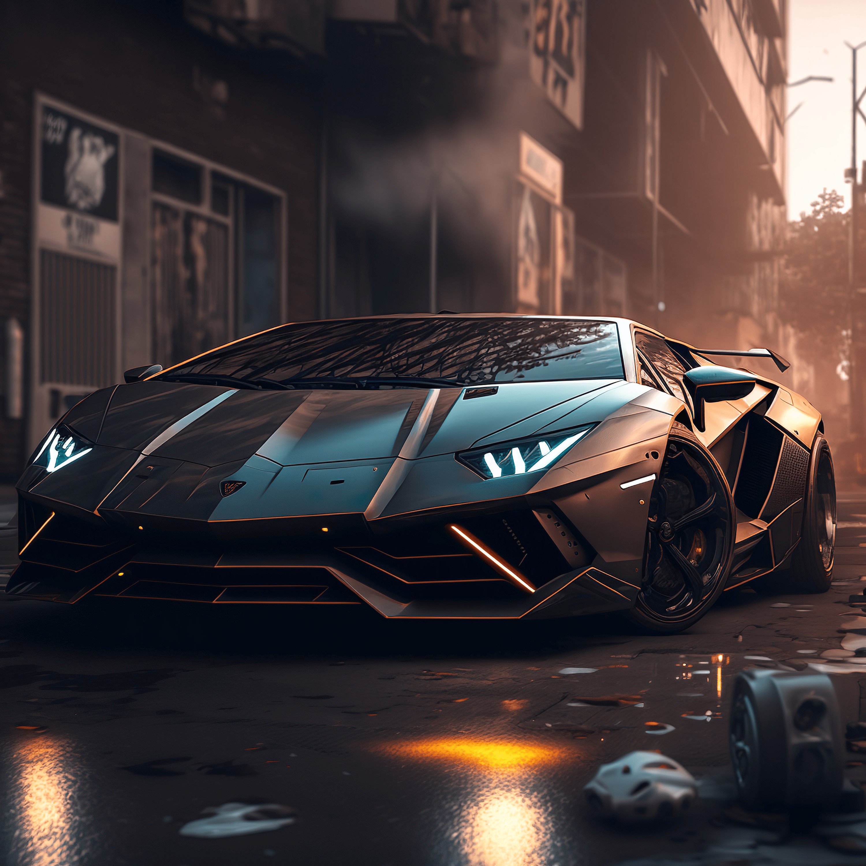 Black Lamborghini Wallpaper