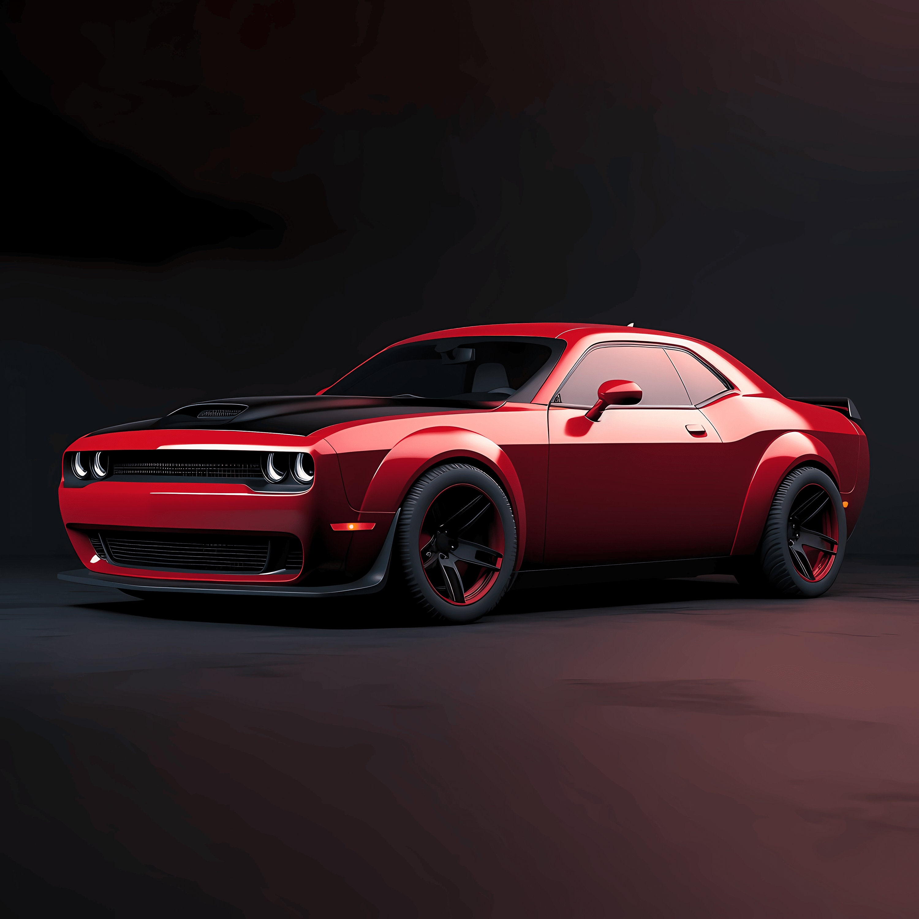 Fire Red Dodge Hellcat Demon - Etsy