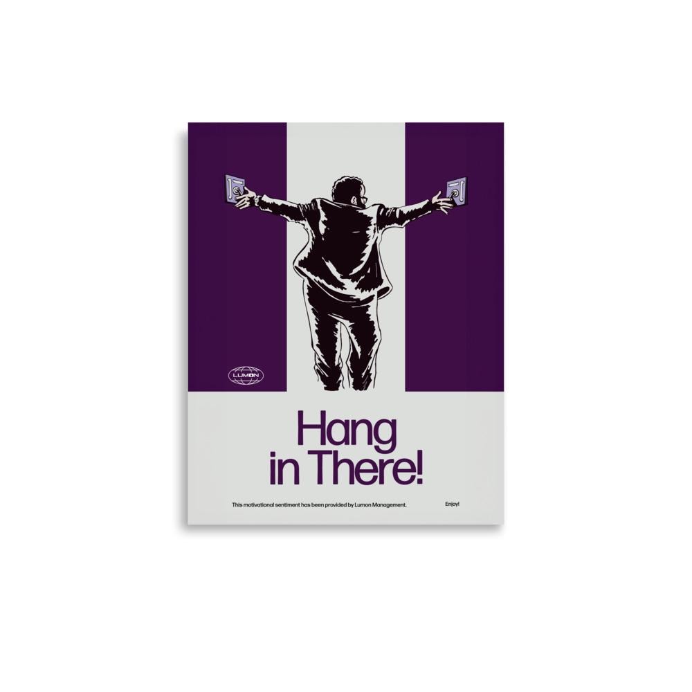 Hang in There Poster From Severance - Etsy