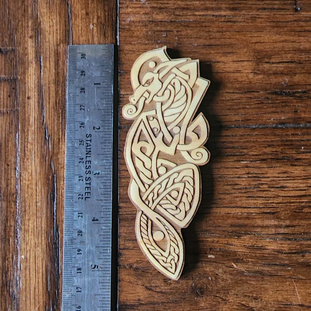 Celtic Dragon Design Alaskan Yellow Cedar Sticker - Etsy