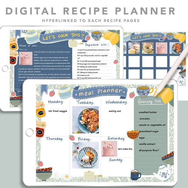 Editable Cute Hedgehog Sticker Planner for Goodnotes Digital Planner ...