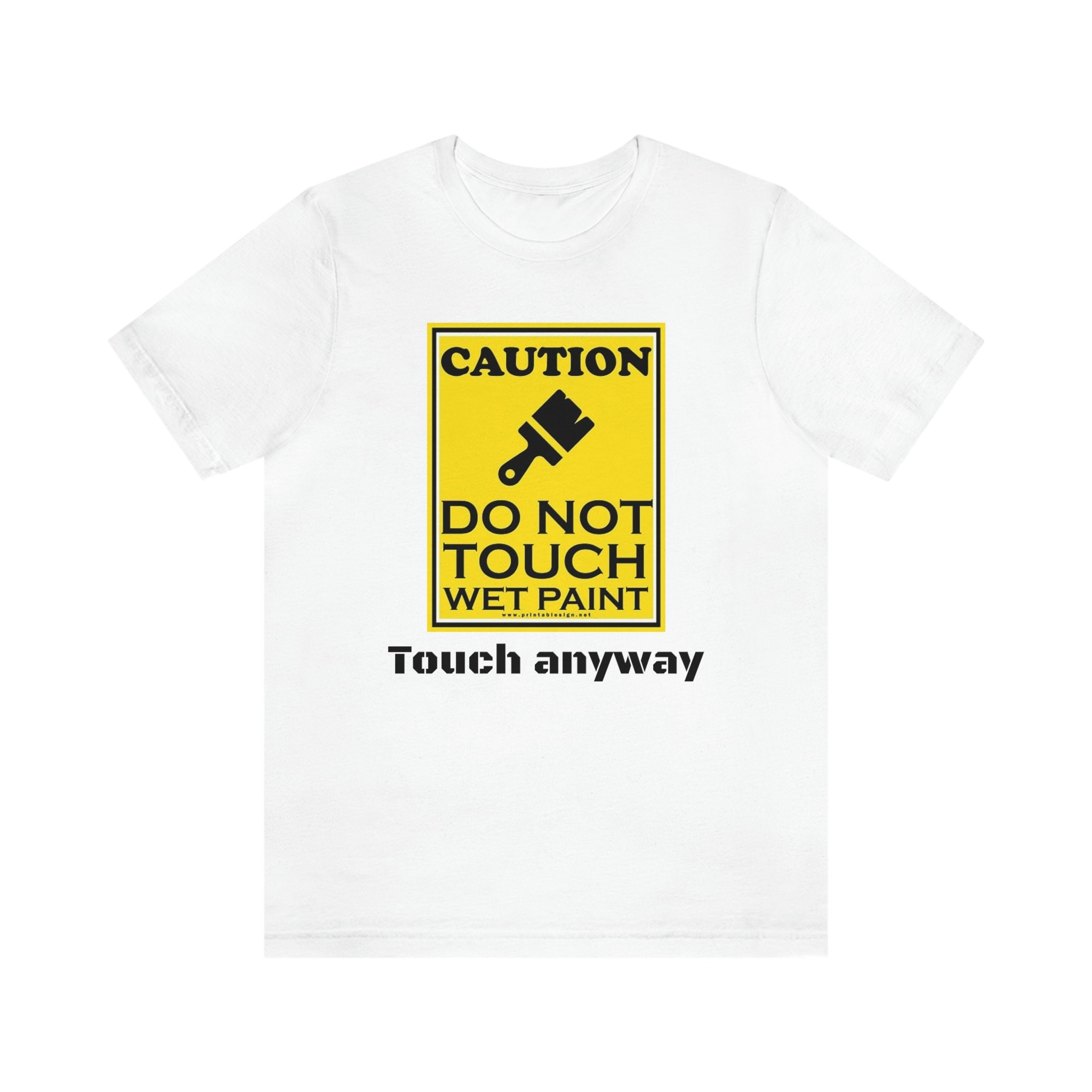 Wet Paint Do Not Touch Sign