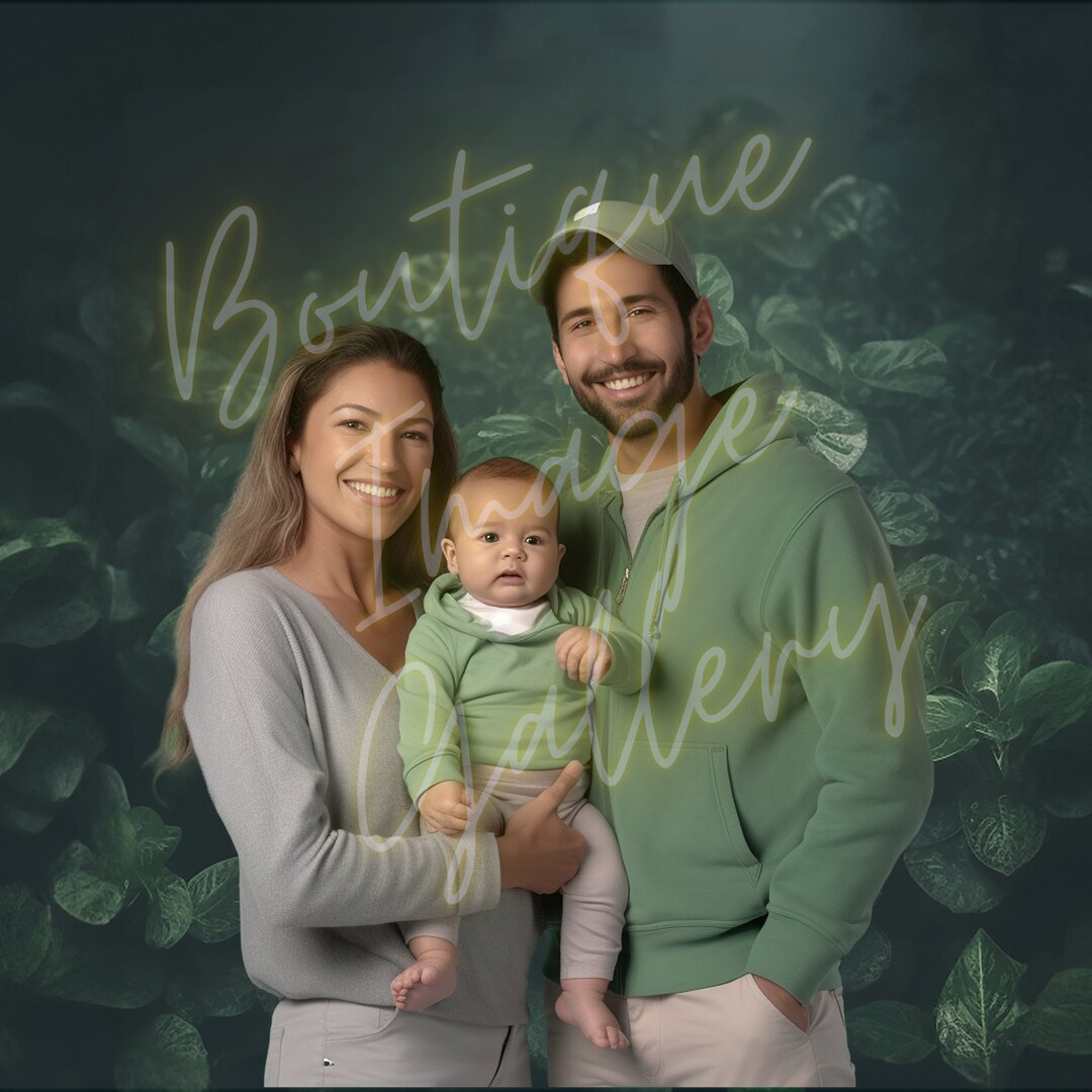 Forest Misty Green Backdrop for Family Portraits Weddings - Etsy