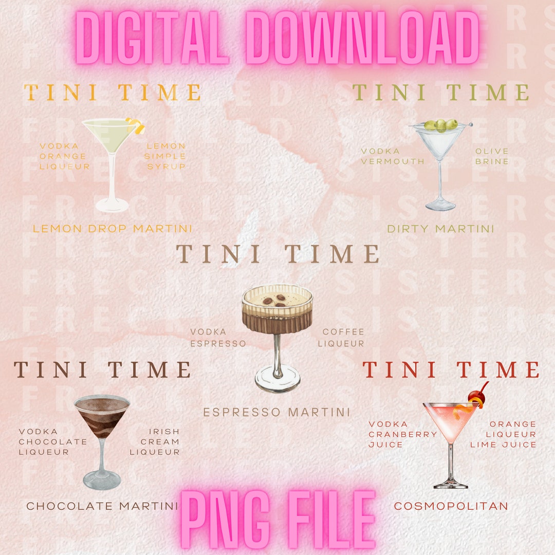 Tini Time Bundle Lemon Drop Espresso Dirty Chocolate Cosmopolitan ...